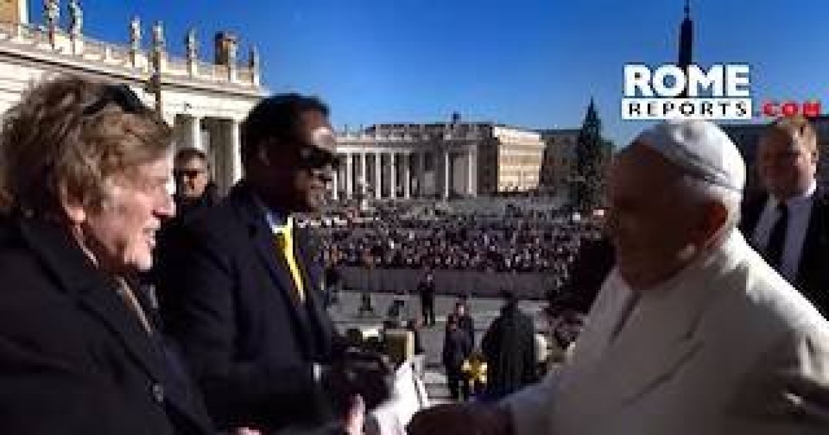 El saludo de Robert Redford al Papa